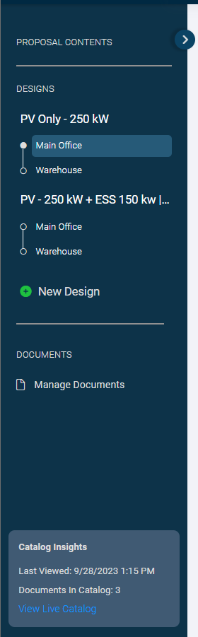 Overview - Edit Proposal screen – Energy Toolbase