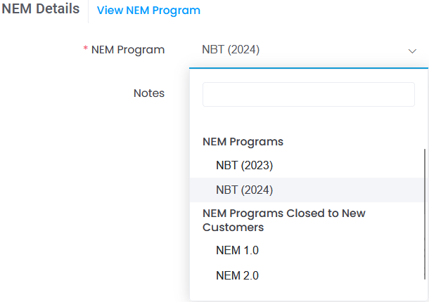 NEM Programs – Energy Toolbase